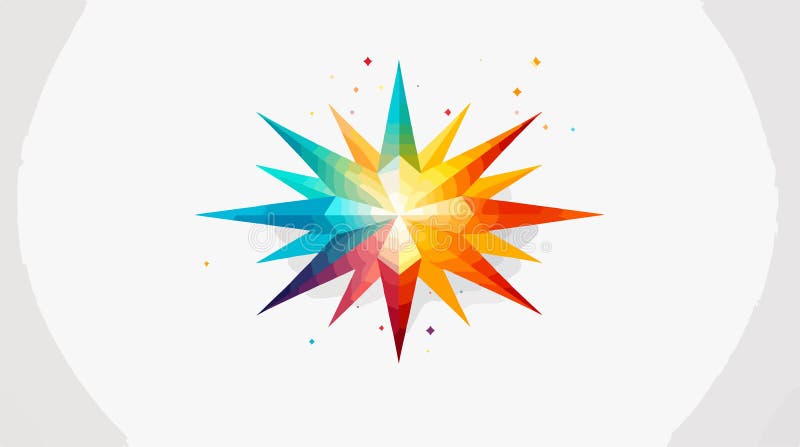 Creative Star Logo Design Idea. Stock Illustration - Illustration of ...