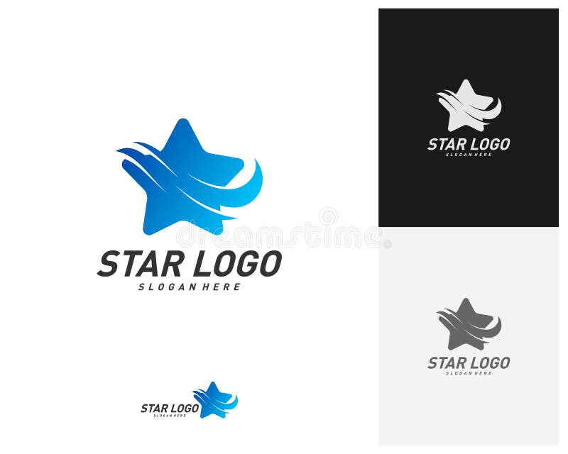 Creative Star Logo Design Vector. Simple Star Logo Template Stock ...