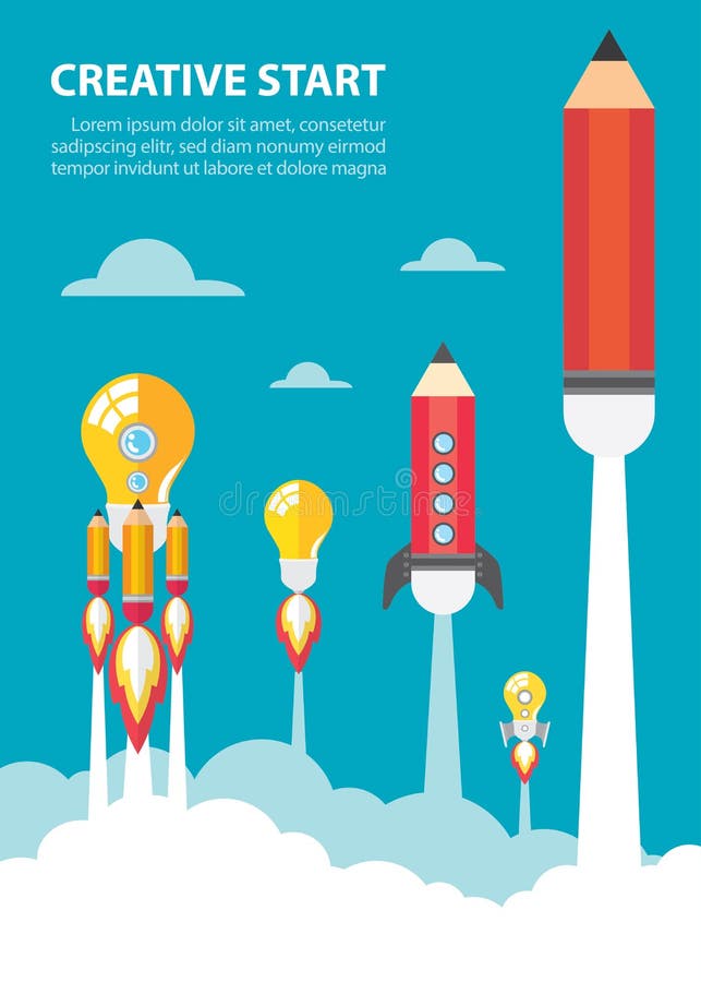Creative start up stock vector. Illustration of cover - 41290505