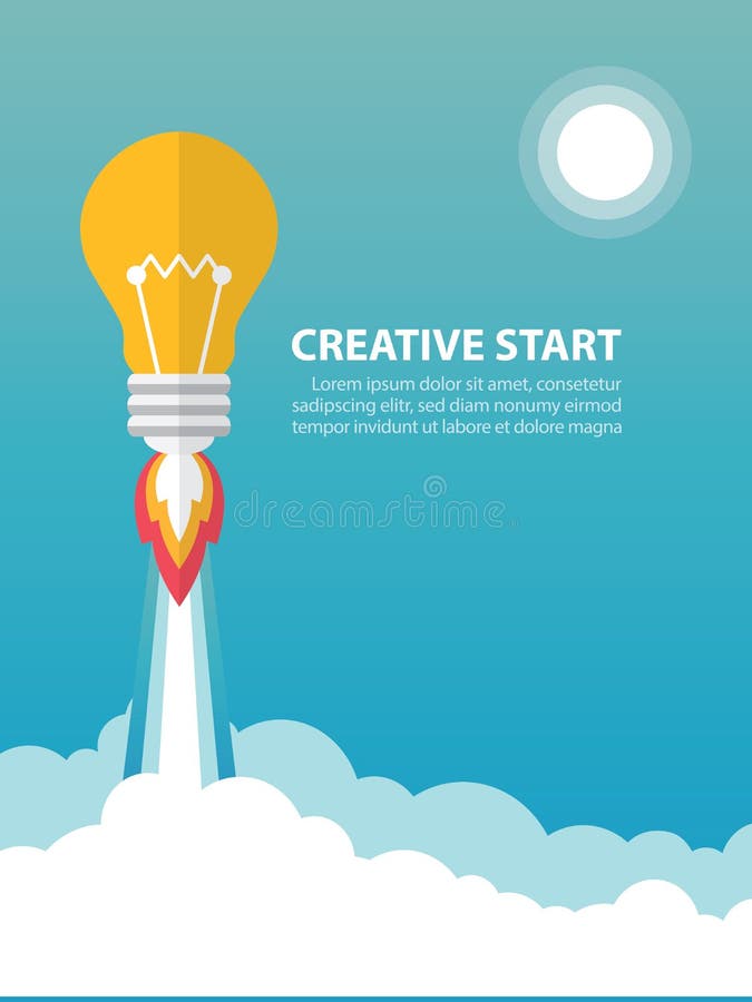 Creative start up stock vector. Illustration of cover - 41290505
