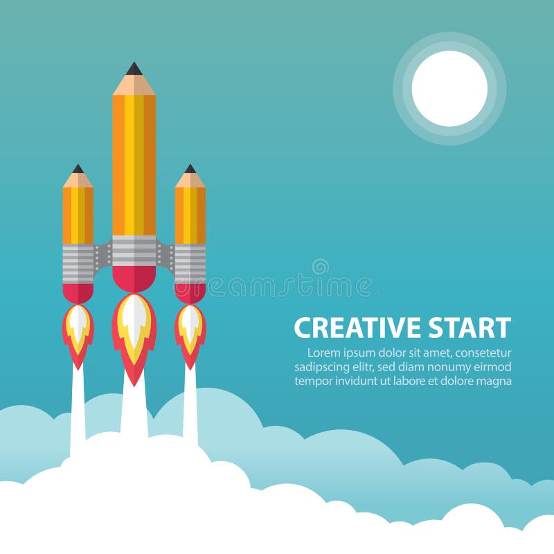 Creative start up stock vector. Illustration of cover - 41290505