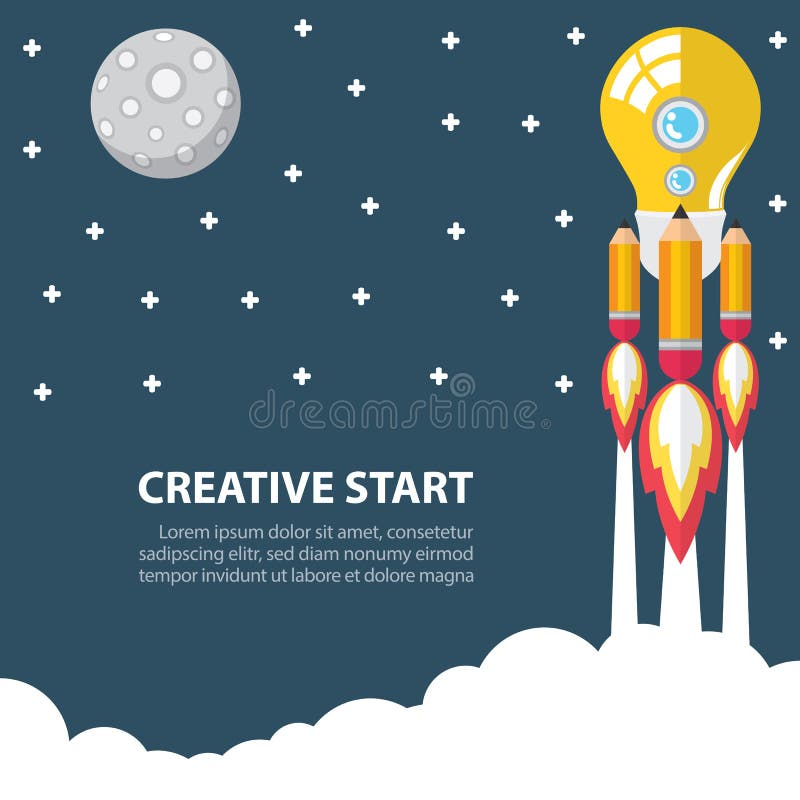 Creative start stock vector. Illustration of creativity - 36471788