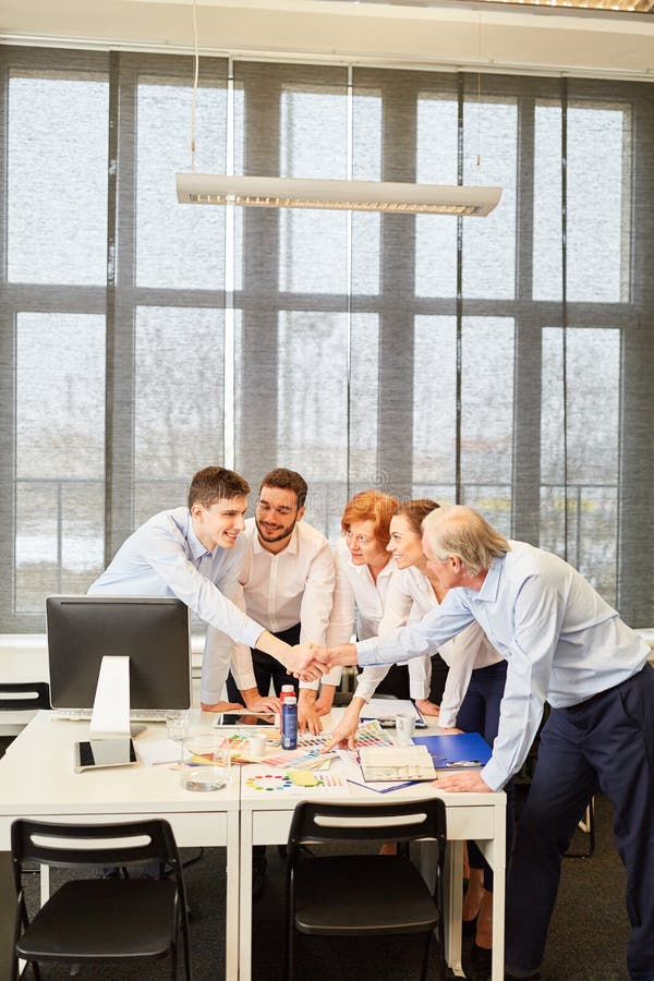 Creative Startup Business Team Shaking Hands Stock Photo - Image of ...