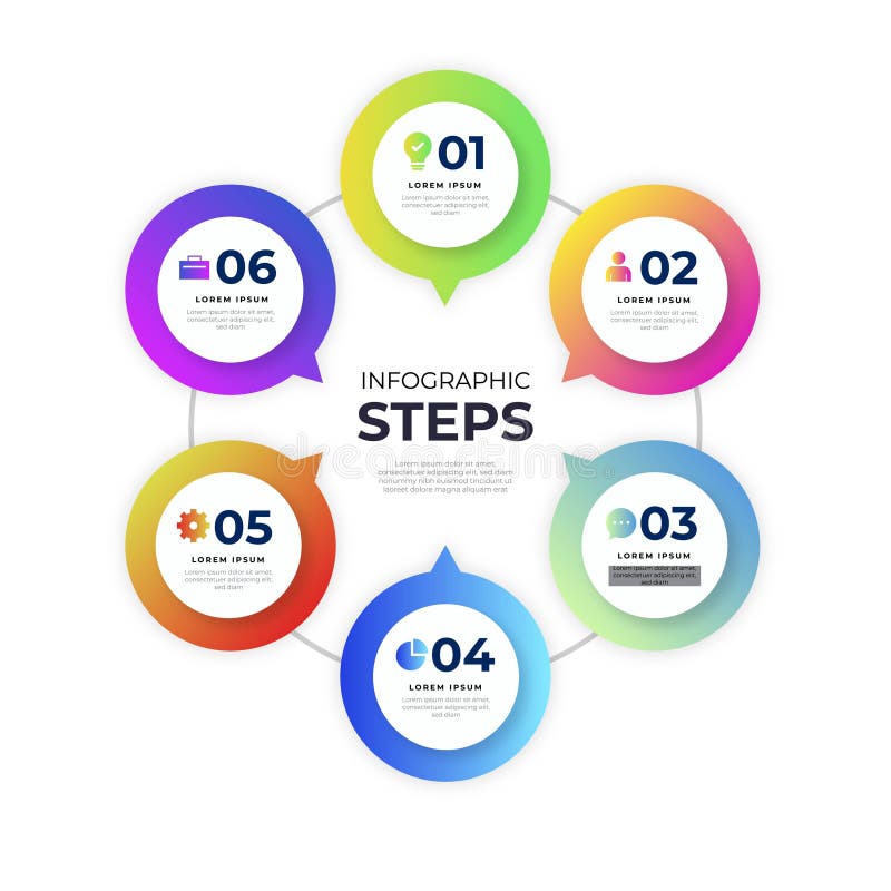 Modern Infographic with Green, Purple, Orange, and Blue Color Can Be ...