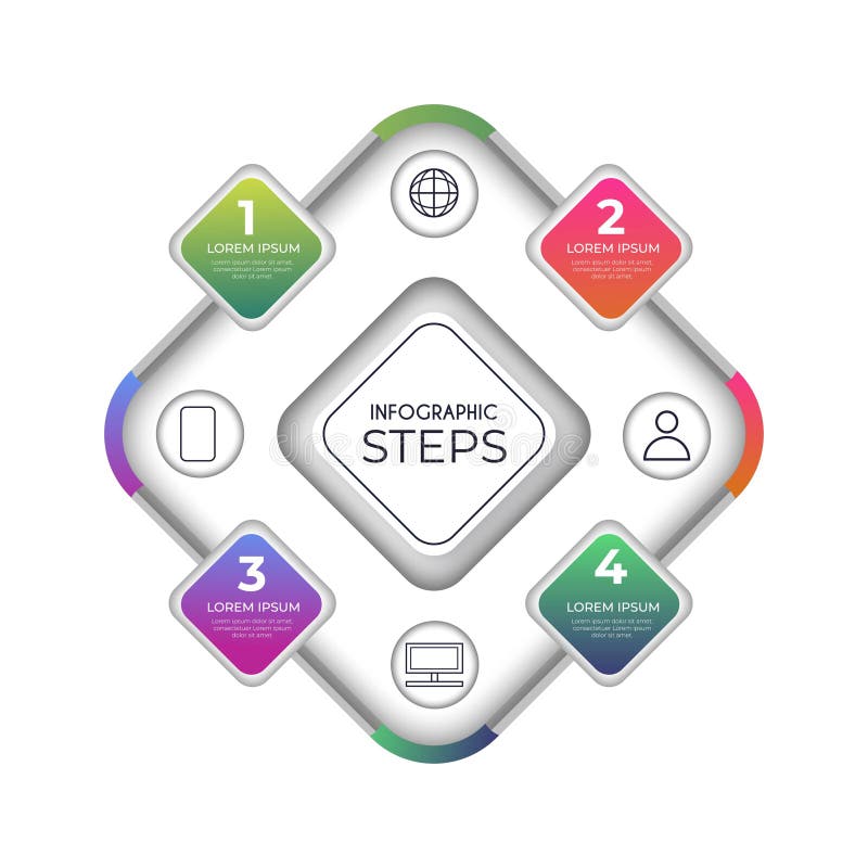 Creative Steps Collection Colorful Business Infographic Template, Can ...