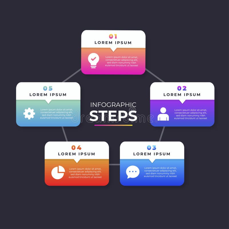 Creative Steps Collection Colorful Business Infographic Template, Can ...