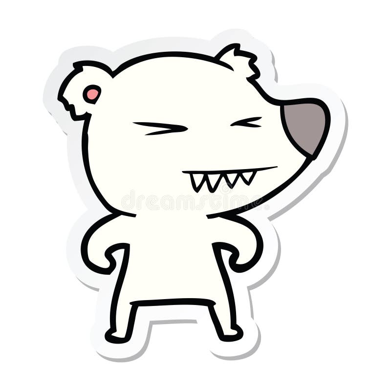 Angry Bear Sticker Stock Illustrations – 1,471 Angry Bear Sticker Stock ...