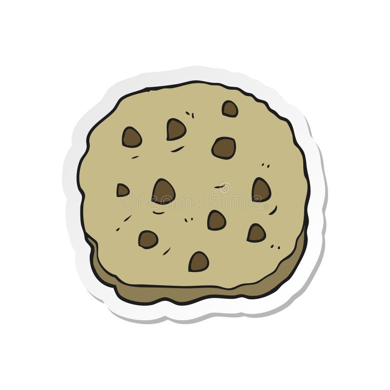 A Creative Sticker of a Cartoon Cookie Stock Vector - Illustration of ...