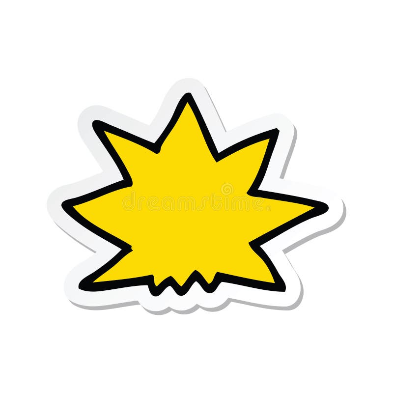 A Creative Sticker of a Cartoon Explosion Stock Vector - Illustration ...