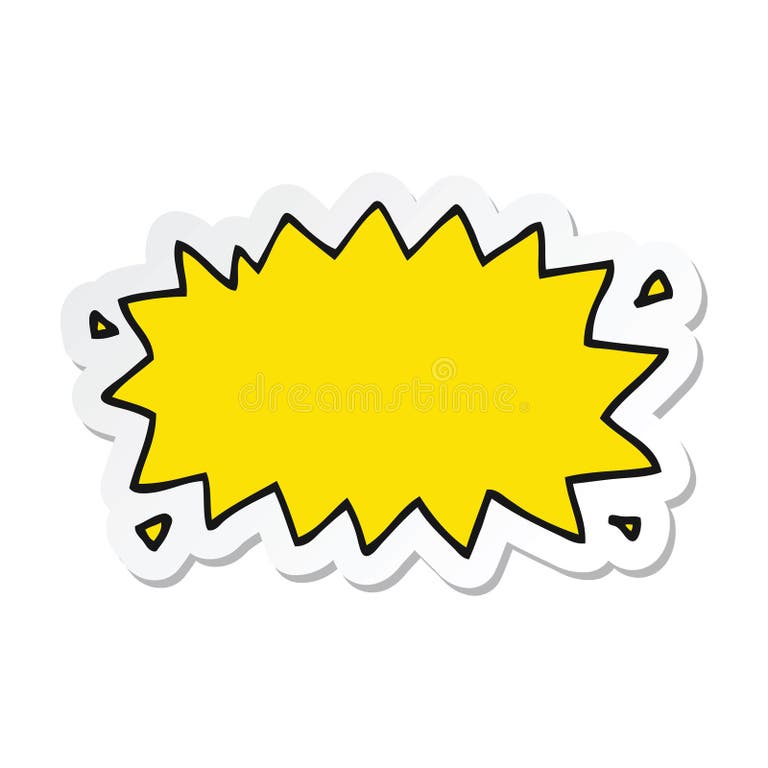 A Creative Sticker of a Cartoon Explosion Symbol Stock Vector ...