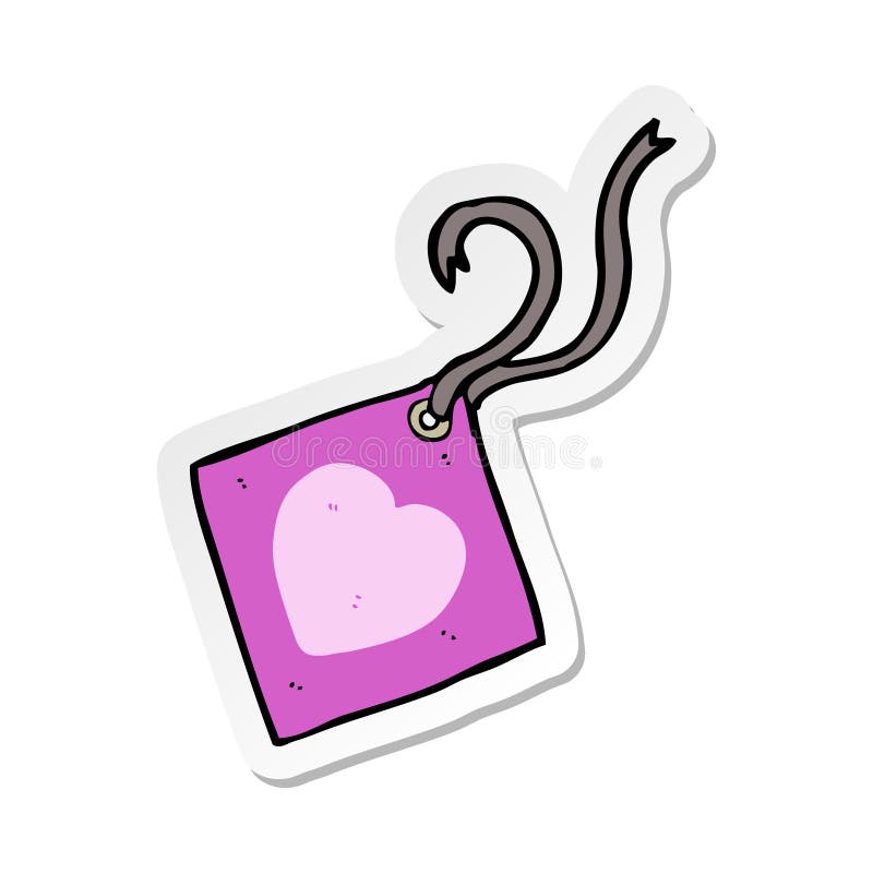 A Creative Sticker of a Cartoon Gift Tag Stock Vector - Illustration of ...