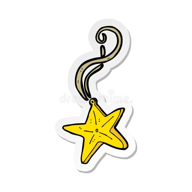 Sticker Magic Star Pendant Necklace Enchanted Cartoon Character Cute ...