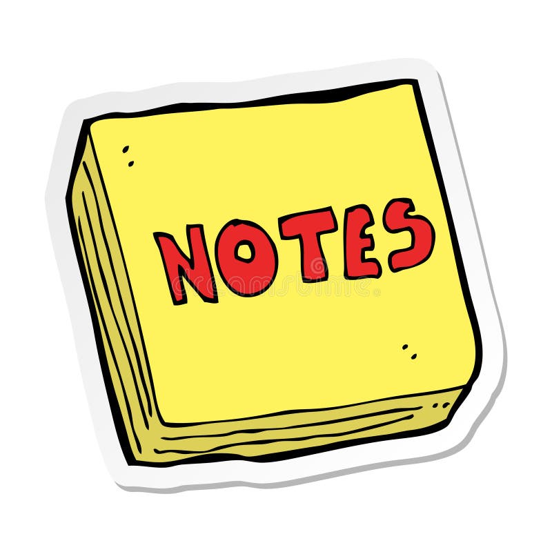 Cartoon Notes Icon Emoji Isolated Illustration Stock Illustration ...