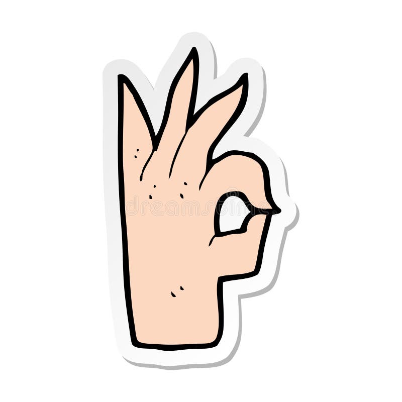 Okay Hand Sign Drawing Stock Illustrations – 1,011 Okay Hand Sign ...