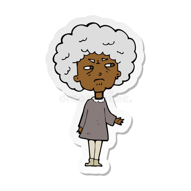 Grumpy Old Lady Stock Illustrations – 94 Grumpy Old Lady Stock ...