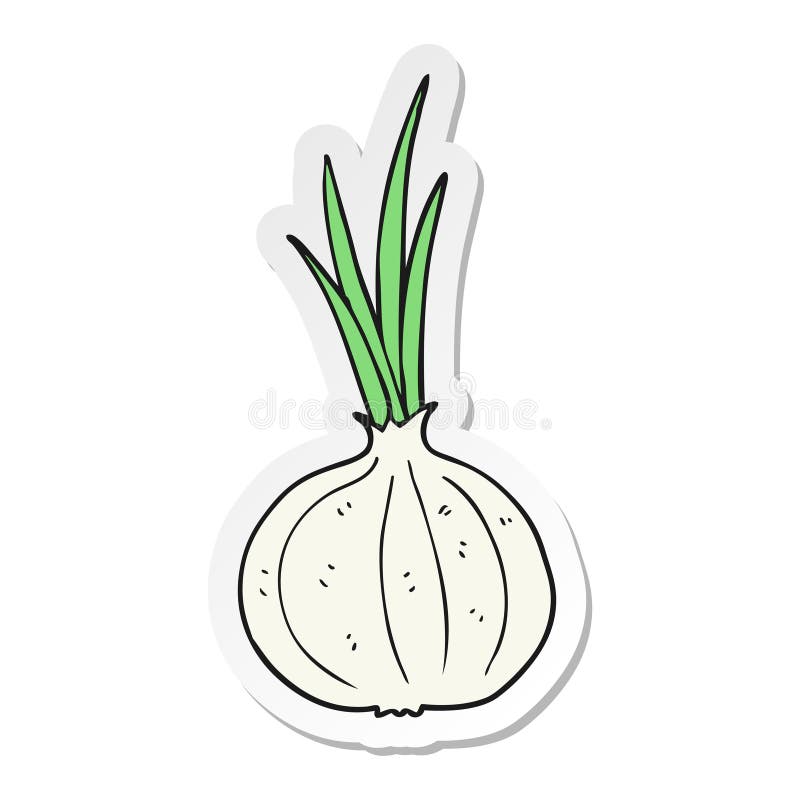 A Creative Sticker of a Cartoon Onion Stock Vector - Illustration of ...