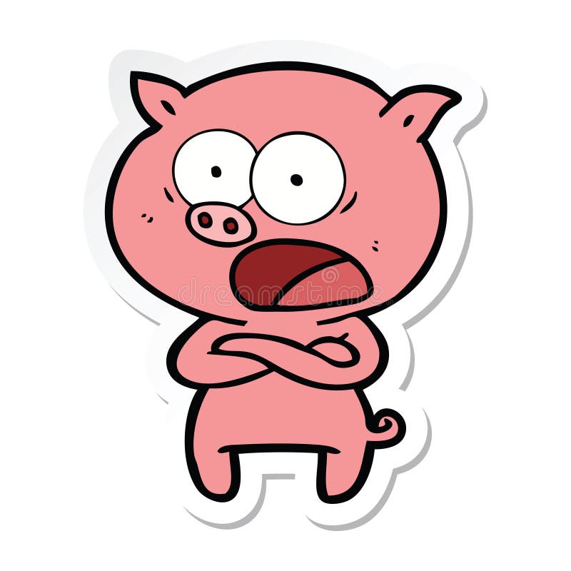 Cartoon Pig Scared Stock Illustrations – 399 Cartoon Pig Scared Stock ...