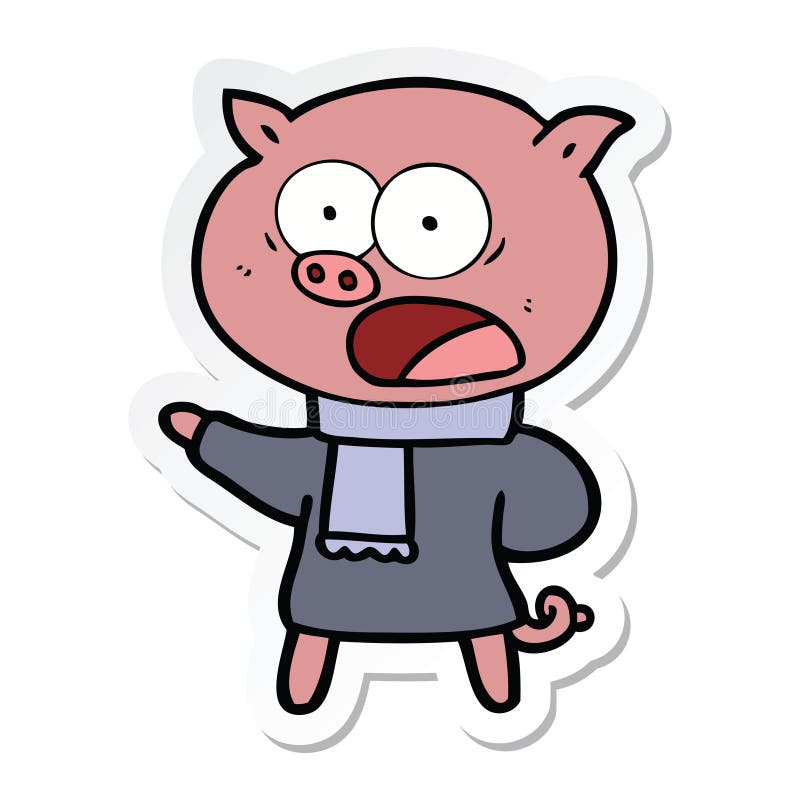 Scared Pig Cartoon Stock Illustrations – 401 Scared Pig Cartoon Stock ...