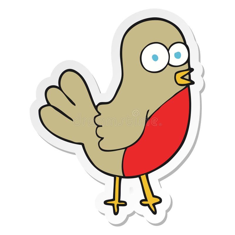 Cartoon robin symbol stock vector. Illustration of christmas - 38058618