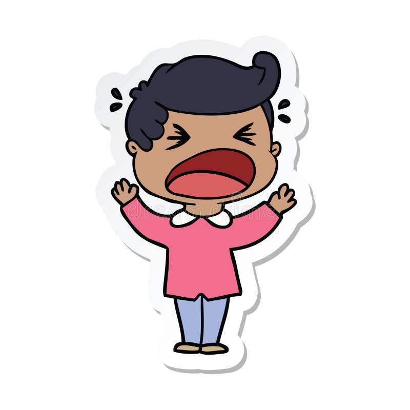 Man Male Boy Shouting Angry Annoyed Stress Stressed People Person Cute ...