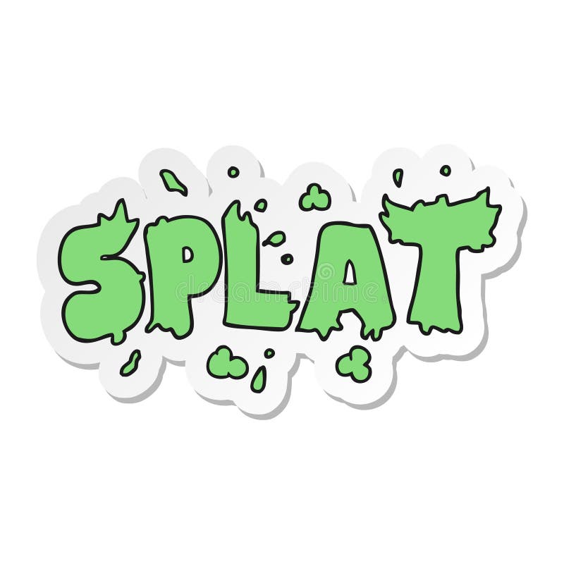 Cartoon Mud Splat Character Stock Vector - Illustration of funny, cloud ...