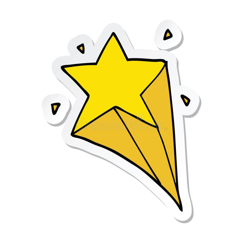 A Creative Sticker of a Cartoon Star Stock Vector - Illustration of ...
