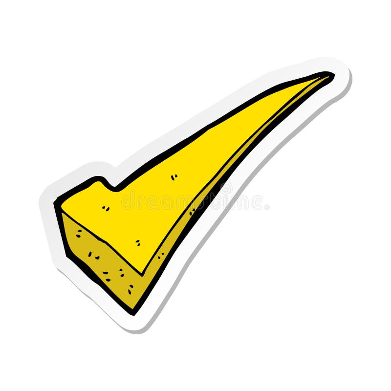 A Creative Sticker of a Cartoon Tick Symbol Stock Vector - Illustration ...