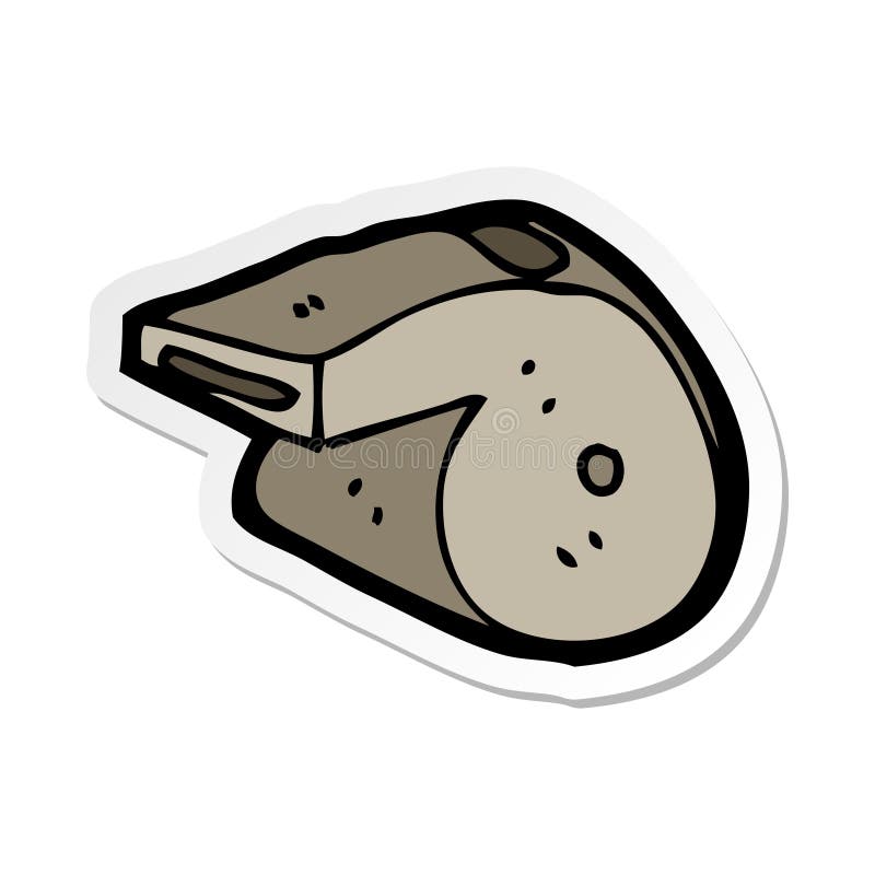 A Creative Sticker of a Cartoon Whistle Stock Vector - Illustration of ...