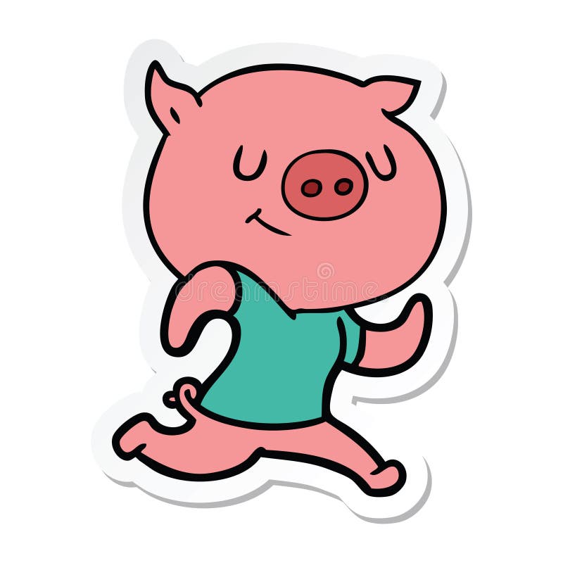 Cartoon Pig Running Stock Illustrations – 818 Cartoon Pig Running Stock ...