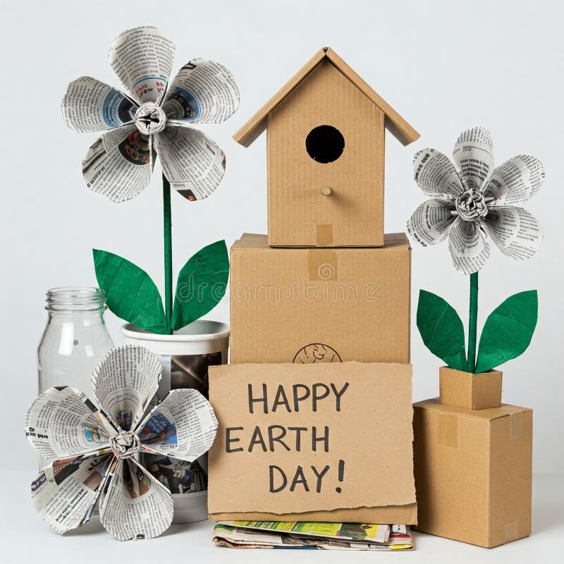 Recycled Crafts Earth Day Stock Photos - Free & Royalty-Free Stock ...