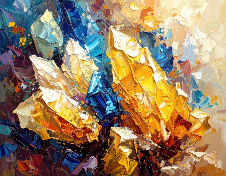 Macro Texture of Crystallized Ink Captured Still Life Composition Stock ...