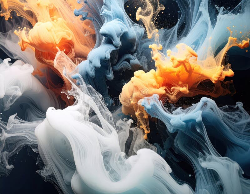 Macro Texture of Fusion with Synthetic Still Life Composition Stock ...