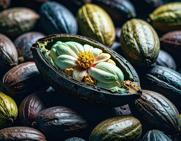 Macro Texture of Wax Bloom on Still Life Composition Stock Illustration ...