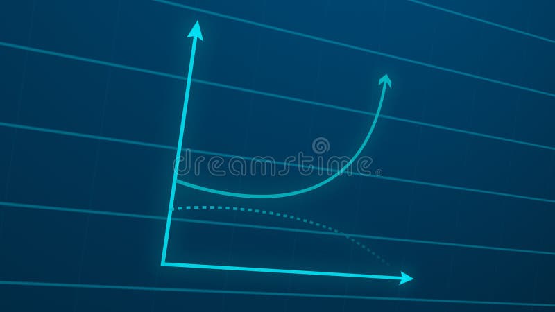 Creative Stock Exchange Graph Animation in High Resolution. Stock ...