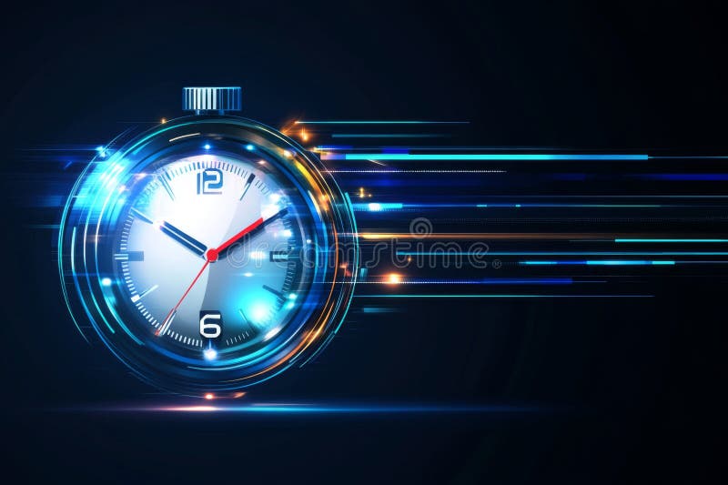 Creative Stopwatch Logo Mockup with Vibrant Background for Modern ...