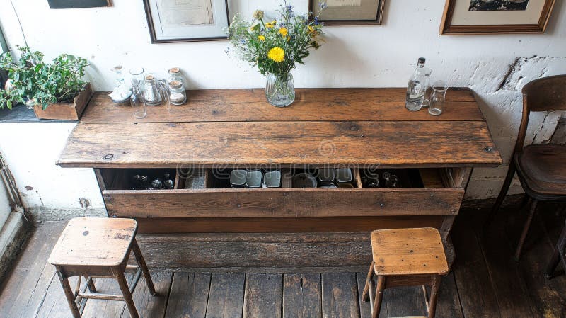 Creative Storage Solutions in a Small Dining Area Featuring a ...