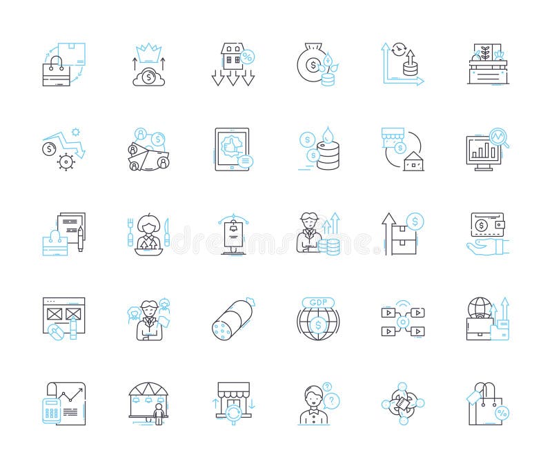 Creative Strategy Linear Icons Set. Innovation, Ideation, Brainstorming ...