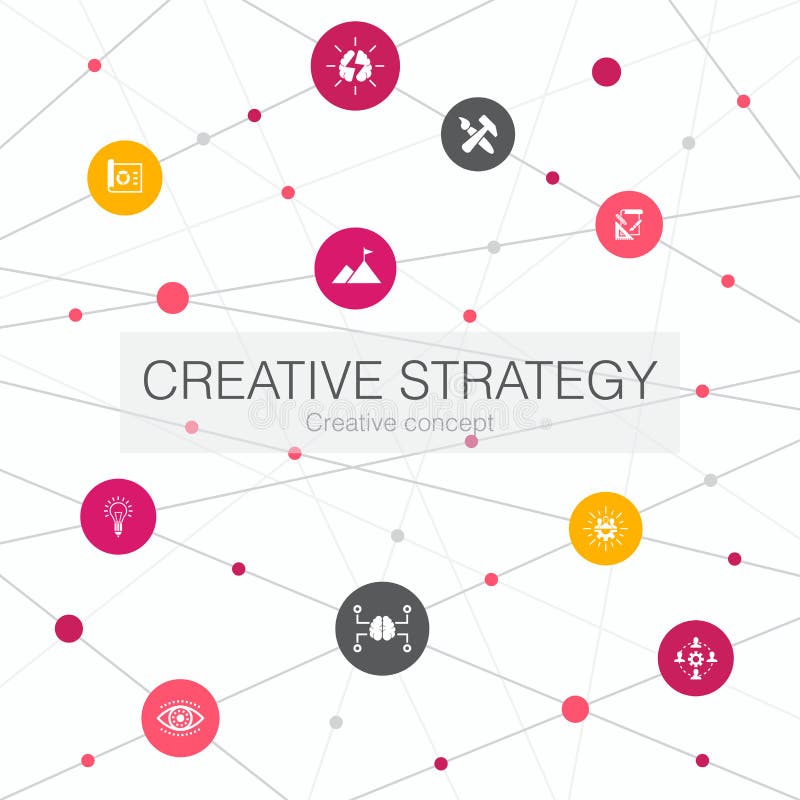 Creative Strategy Infographic 10 Option Stock Vector - Illustration of ...