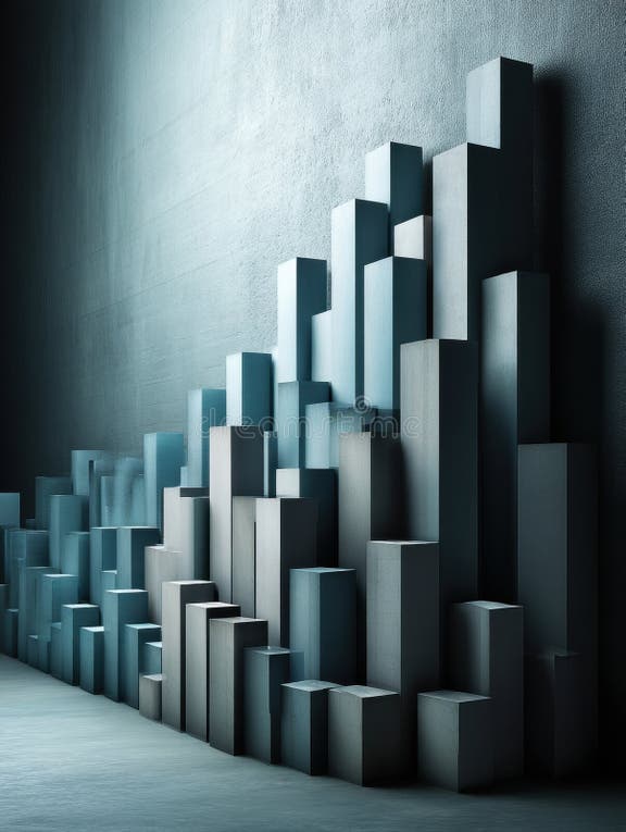 Economic Bar Chart Reimagined As a Fortress Wall Structure Showcasing ...