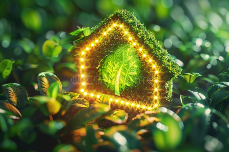 A Creative Structure Made from Leaves and Lights, Perfect for ...