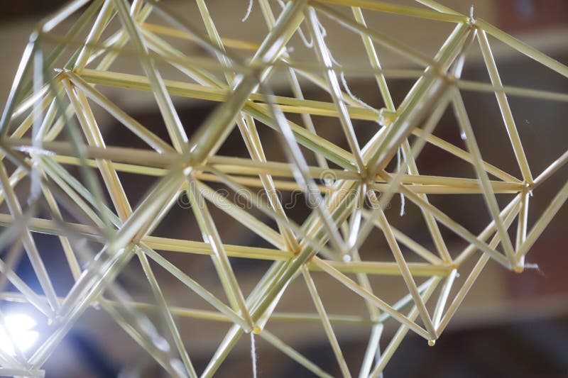 Creative Structure Made of Toothpicks and Strings Showcases Geometric ...