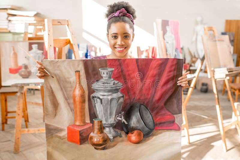 Creative Student at the University Stock Image - Image of school, cute ...