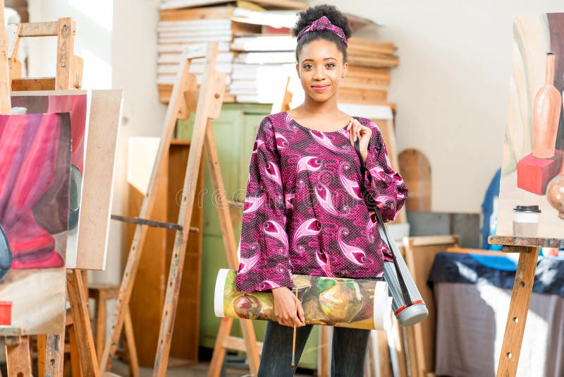 Creative Student at the University Stock Photo - Image of indoors ...