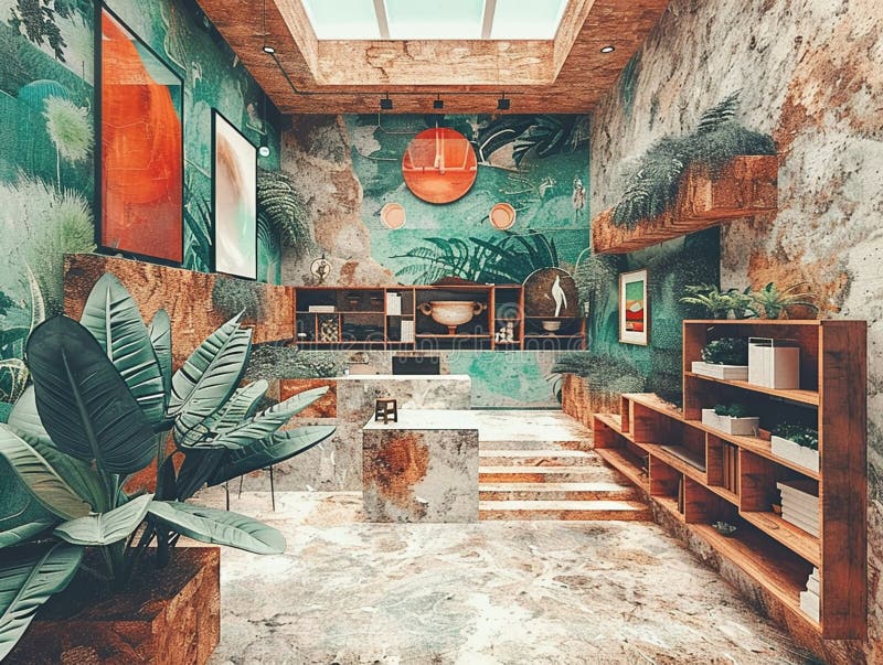 Creative Studio Space Where Design Teams Thrive among Extensive Plant ...