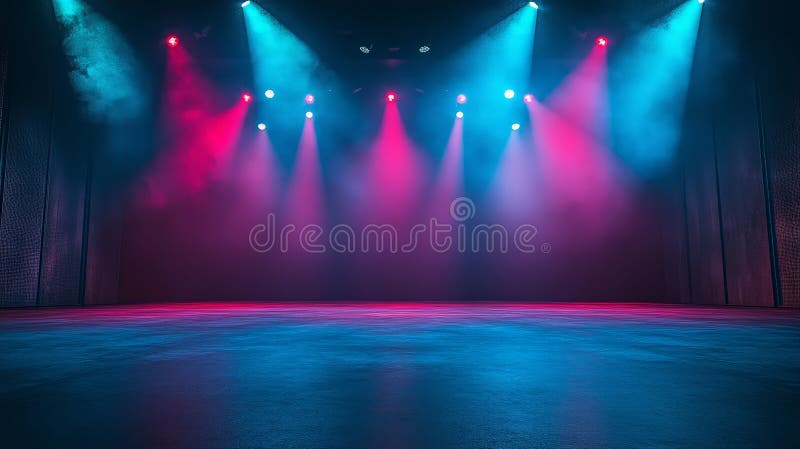 Creative Studio with Spotlights and Dynamic Lighting Setup Stock ...