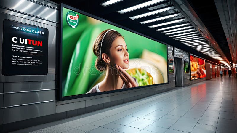 Creative Subway Ad Template Stock Illustration - Illustration of ...