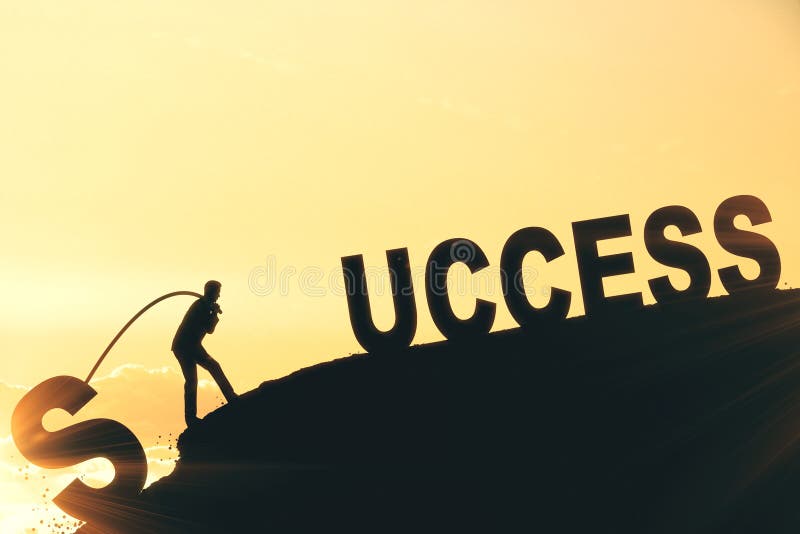 Creative success wallpaper stock image. Image of background - 111390503