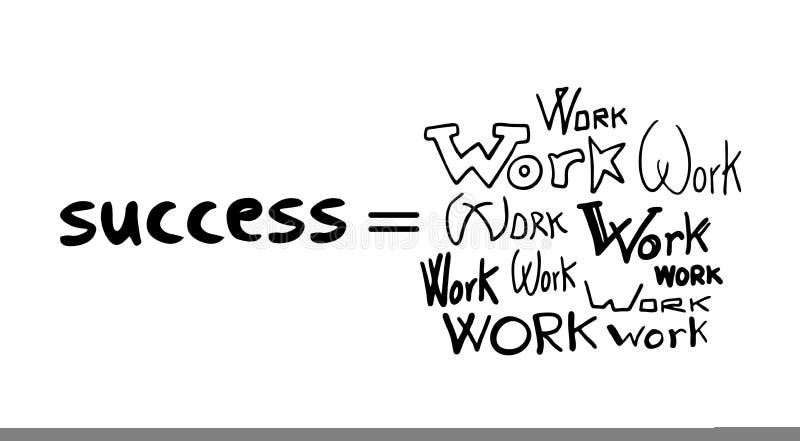 Creative success message stock vector. Illustration of work - 95405144