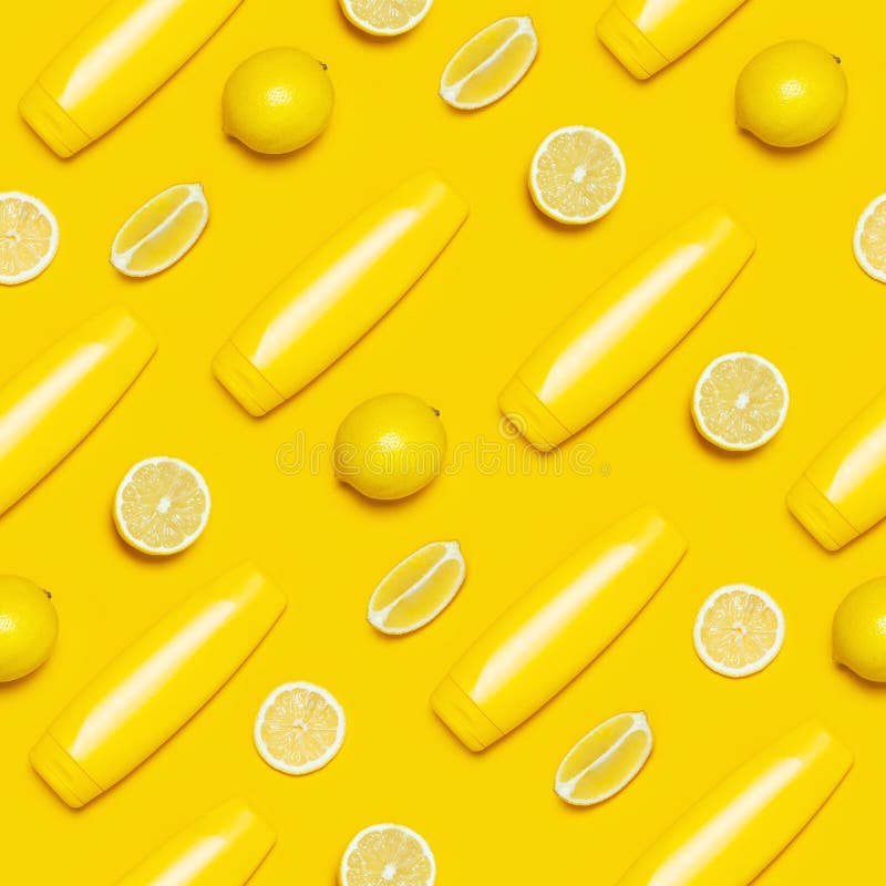 Fresh Lemon Bottle Seamless Pattern Stock Photos - Free & Royalty-Free ...