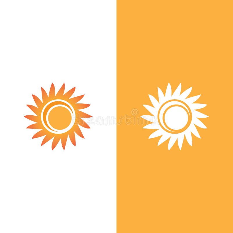 Creative Sun Concept Logo Illustration Stock Vector - Illustration of ...